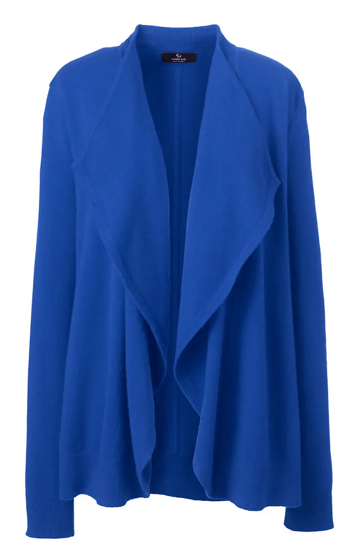 A Lands End cobalt blue cardigan | BLUE HARE MAGAZINE
